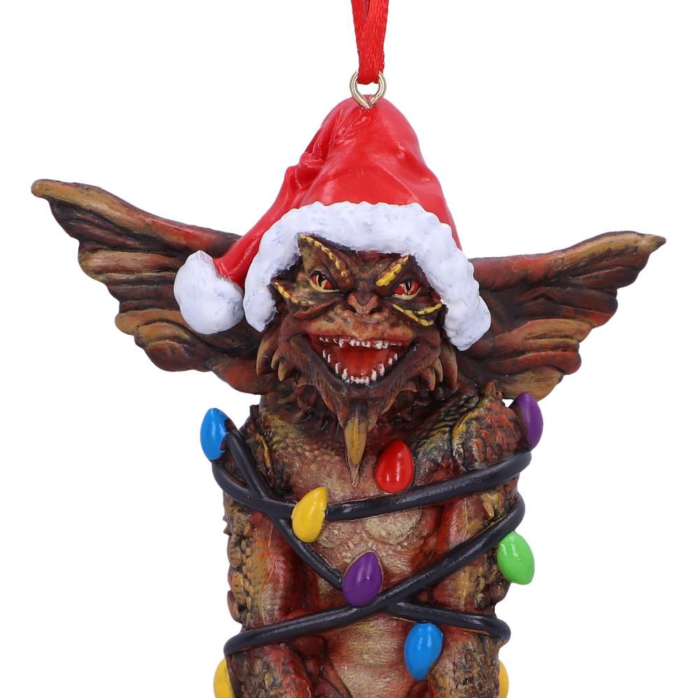 Gremlins Mohawk in Fairy Lights Hanging Ornament - Nemesis Now Wholesale