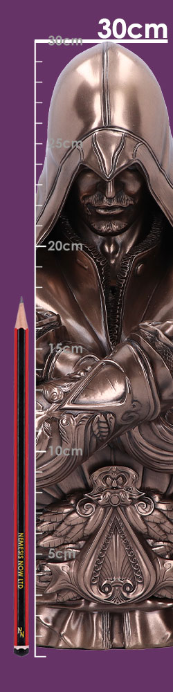 Assassin's Creed Ezio Bronze Bust Box | Nemesis Now Wholesale Giftware
